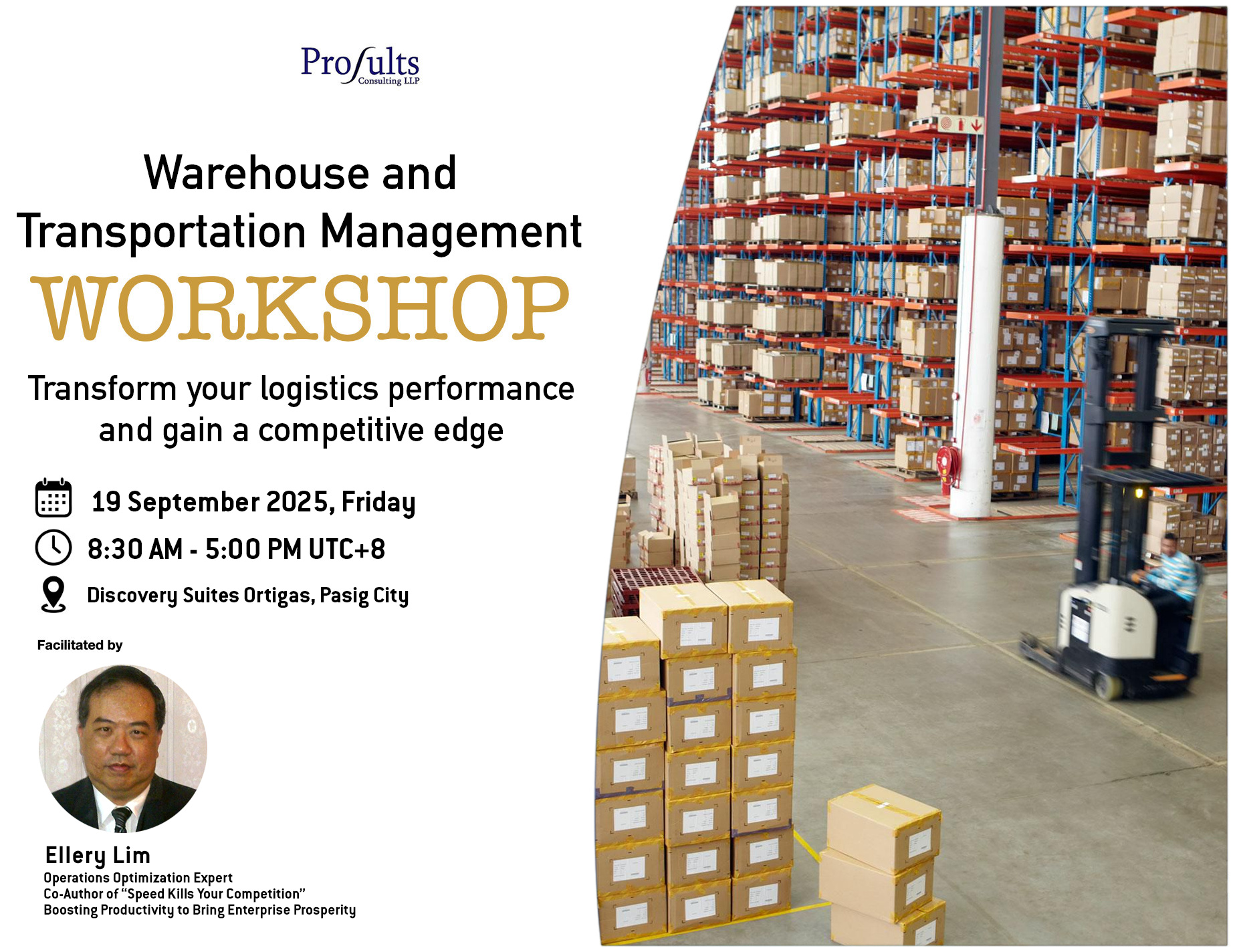 Warehouse and Transportation Management Workshop - Prosults Consulting LLP